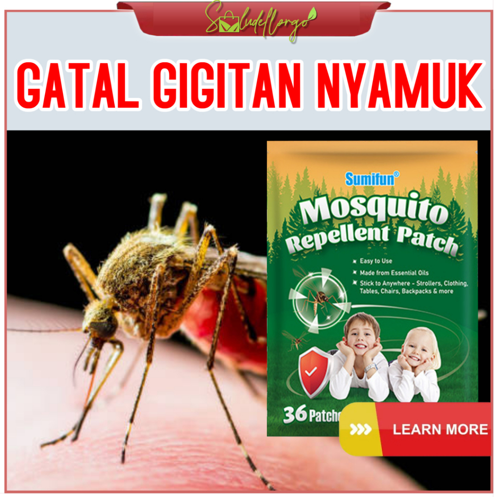 Gatal Gigitan Nyamuk Mosquito Demam Denggi Mosquito Repellent 36 Patches Shopee Malaysia