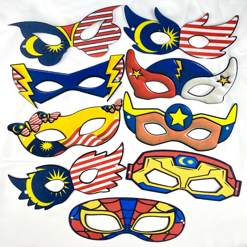 𝐋𝐀𝐃𝐘𝐑𝐀 𝐎𝐅𝐅𝐈𝐂𝐈𝐀𝐋 MASK MATA FELT MERDEKA TOPENG MATA MALAYSIA | Shopee ...