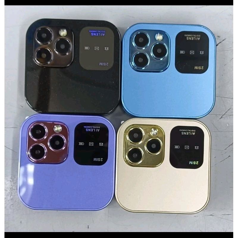 SERVO i16 Pro Mini Fold Mobile Phone Dual SIM, Square Phone | Shopee ...