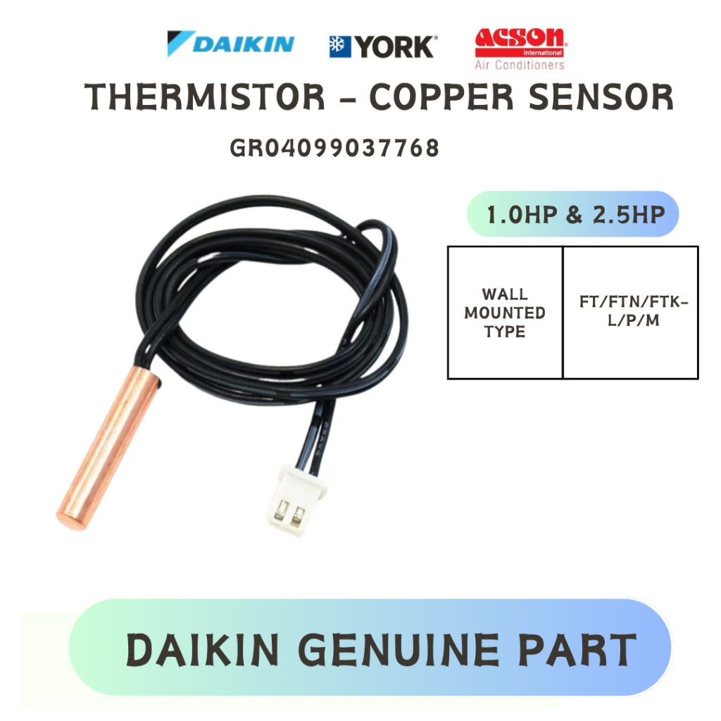 GR04099037768 DAIKIN YORK ACSON WALL MOUNTED AIR COND INDOOR THERMISTOR ...