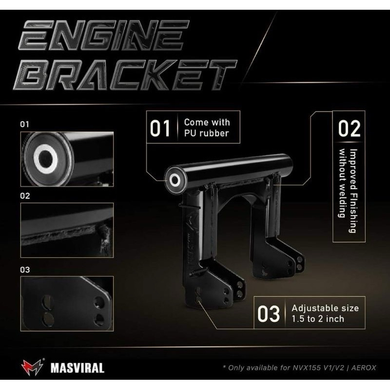 Masviral Racing EXTENDER ENGINE NVX V1 V2 / NMAX V2 +2lnci EXTEND ...