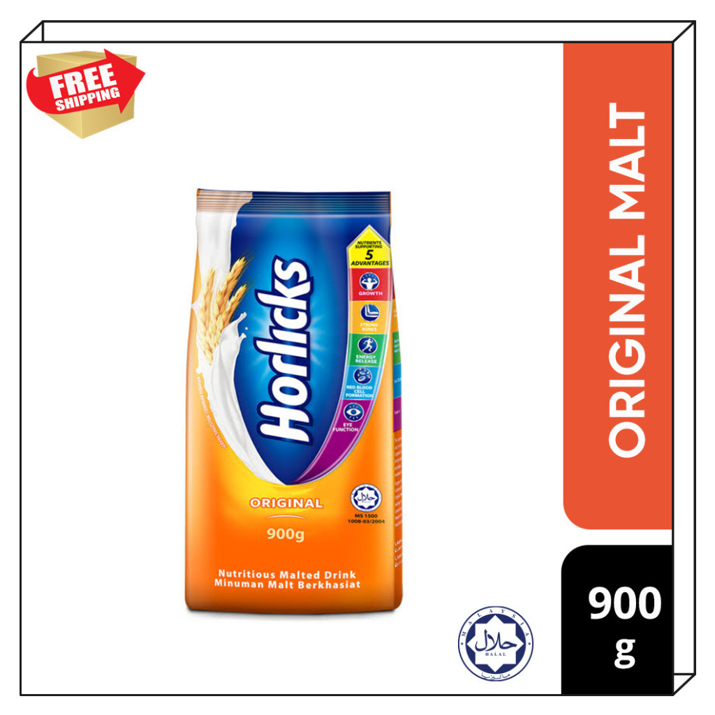 [ FREE SHIPPING WM ] Horlicks Original Nutritious Malted Drink (900g ...