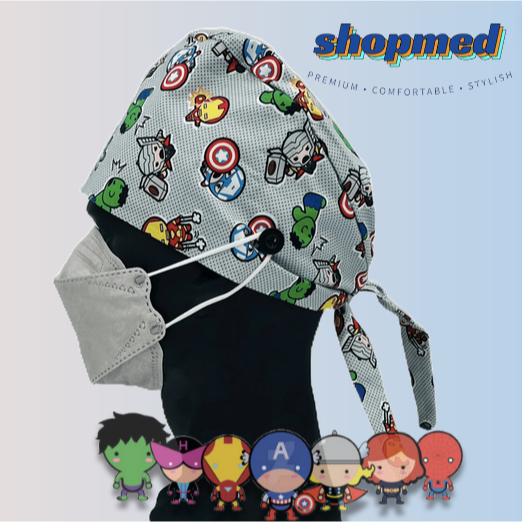 *Avengers * Adjustable Cotton Head Cap Women Man Medical Surgical Cap ...