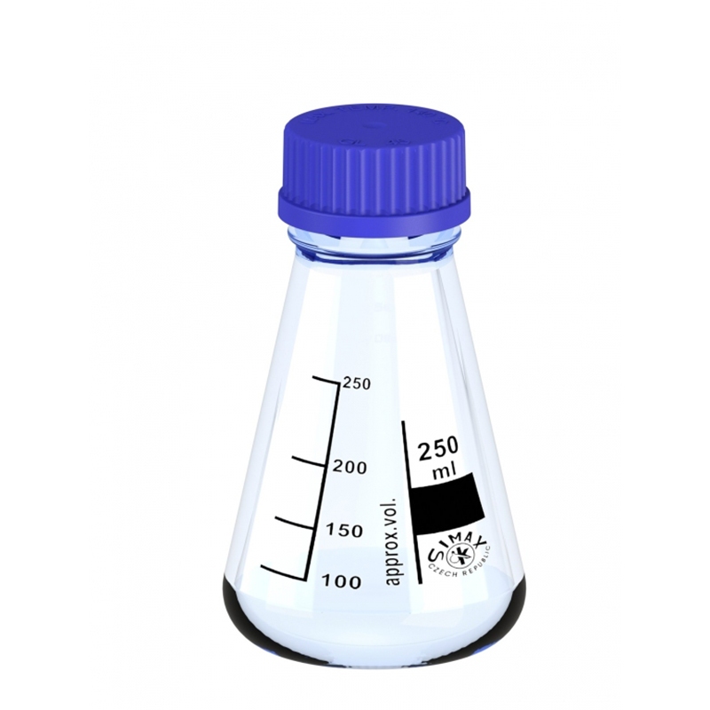 Erlenmeyer Conical Flask with Screw Cap 1L/1000ml Simax | Shopee Malaysia