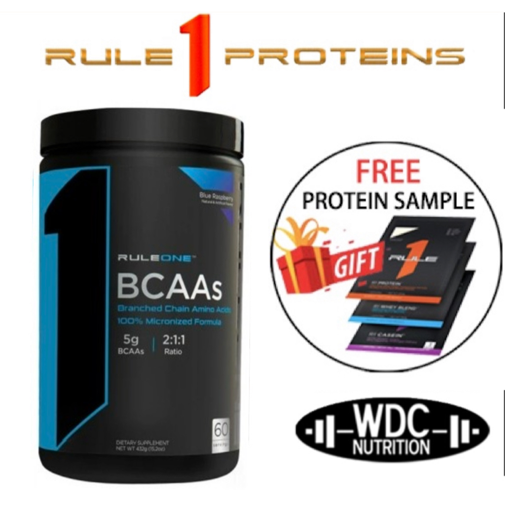 Rule 1 BCAAs (30 & 60 servings) - Amino Acid, BCAAs, Recovery, Energy, Susu Gym, R1-Free Sample ...