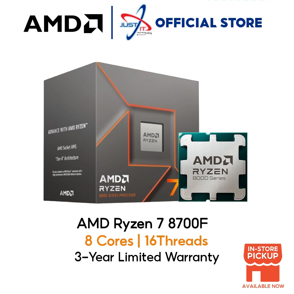 AMD Ryzen 7 8700F 4.1ghz Cache AM5 Processor (16MB) | Shopee Malaysia