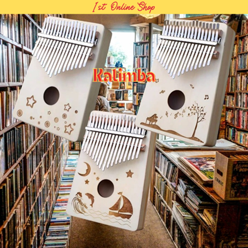 Kalimba 17 keys / 8keys Full Set Thumb Piano Acoustic Finger Piano ...