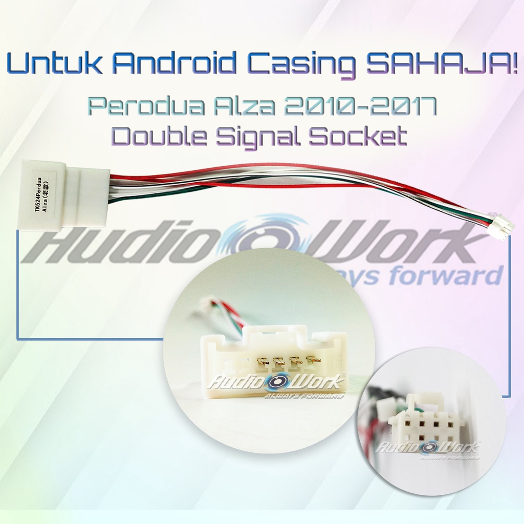 (Untuk Android Casing SAHAJA) Perodua Alza Double Signal Socket Old/New ...