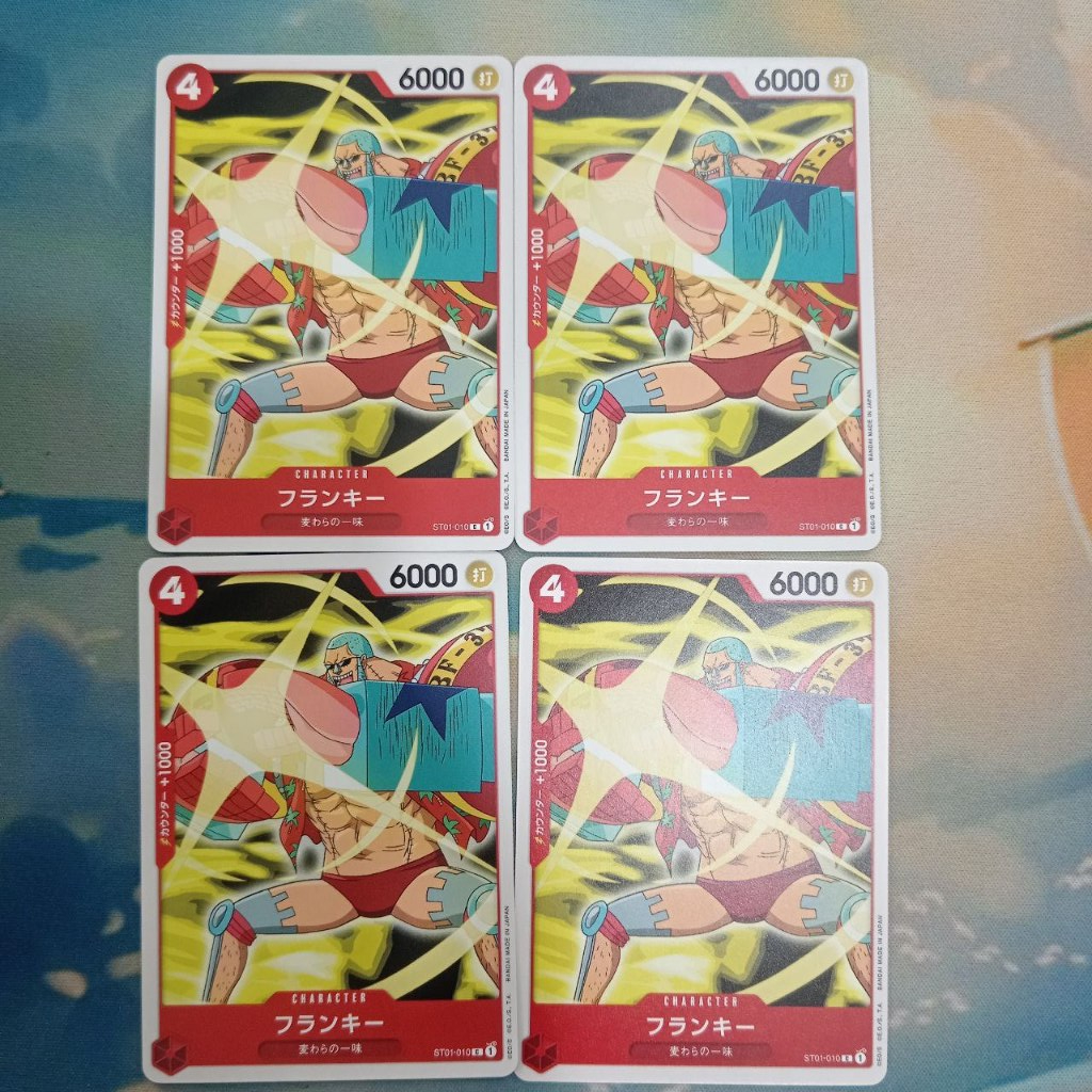 ORIGINAL 4x cards playset Franky Character ST01-010 C optcg one piece card | Shopee Malaysia