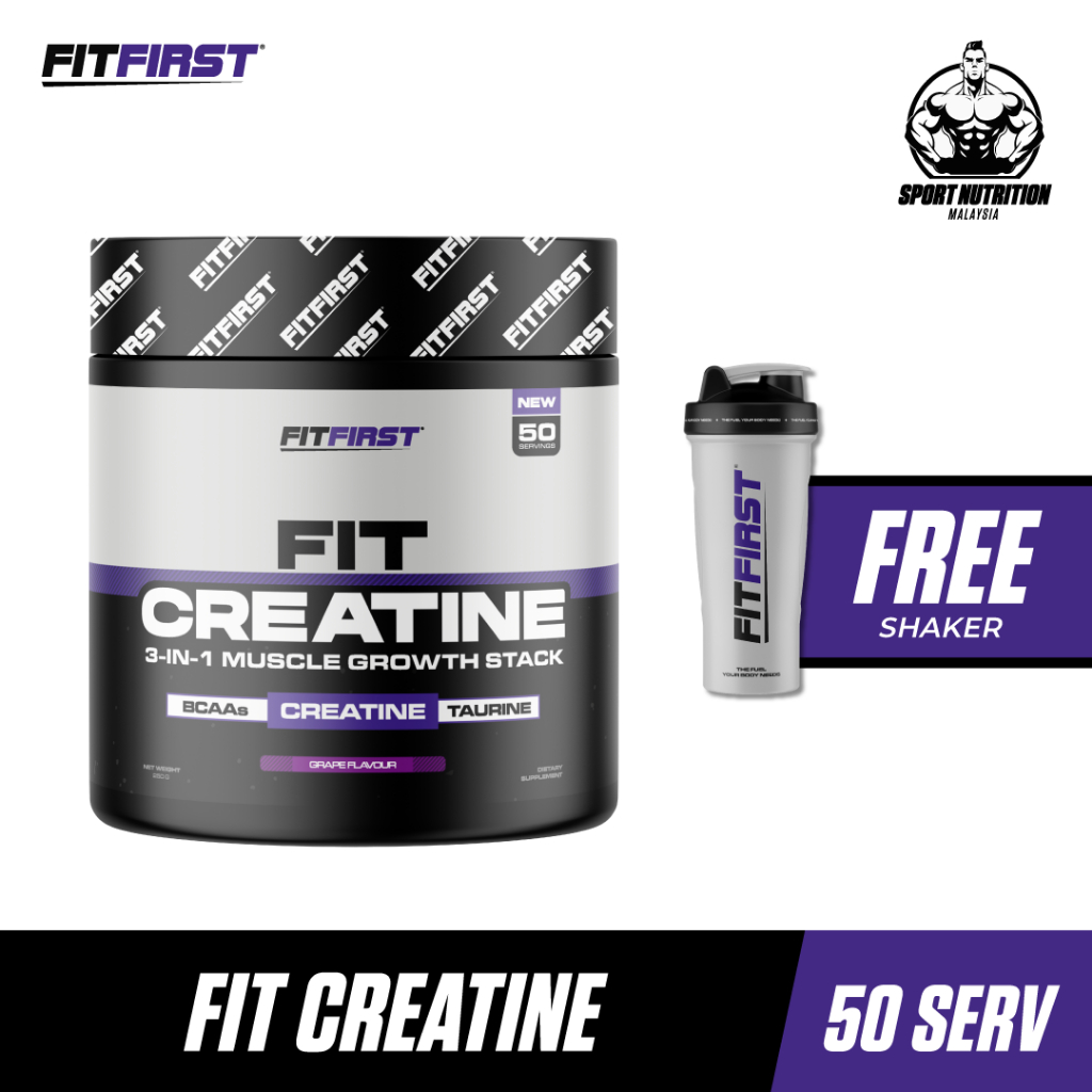 FitFirst Fit Creatine (50 Servings) - Halal Micronized Creatine, Amino ...