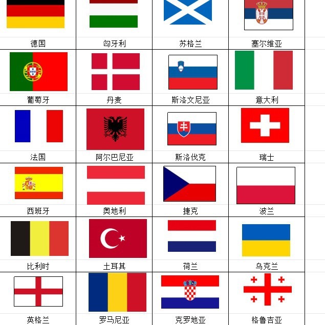 EUFA EURO 2024 Flag Decoration 24 Countries Flagline | Ready Stock ...