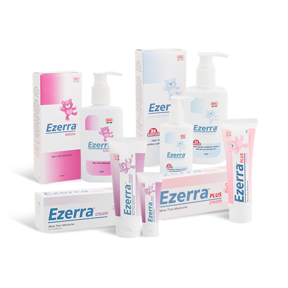 EZERRA Sensitive Skin Body Wash, Cream & Lotion (Baby/Eczema/Dry Skin ...