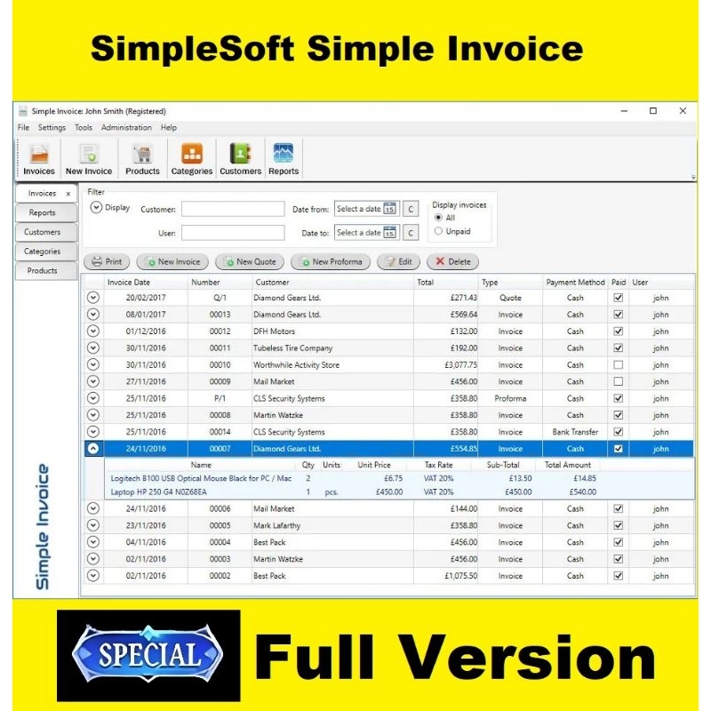 SimpleSoft Simple Invoice (Lifetime )PC Software | Shopee Malaysia