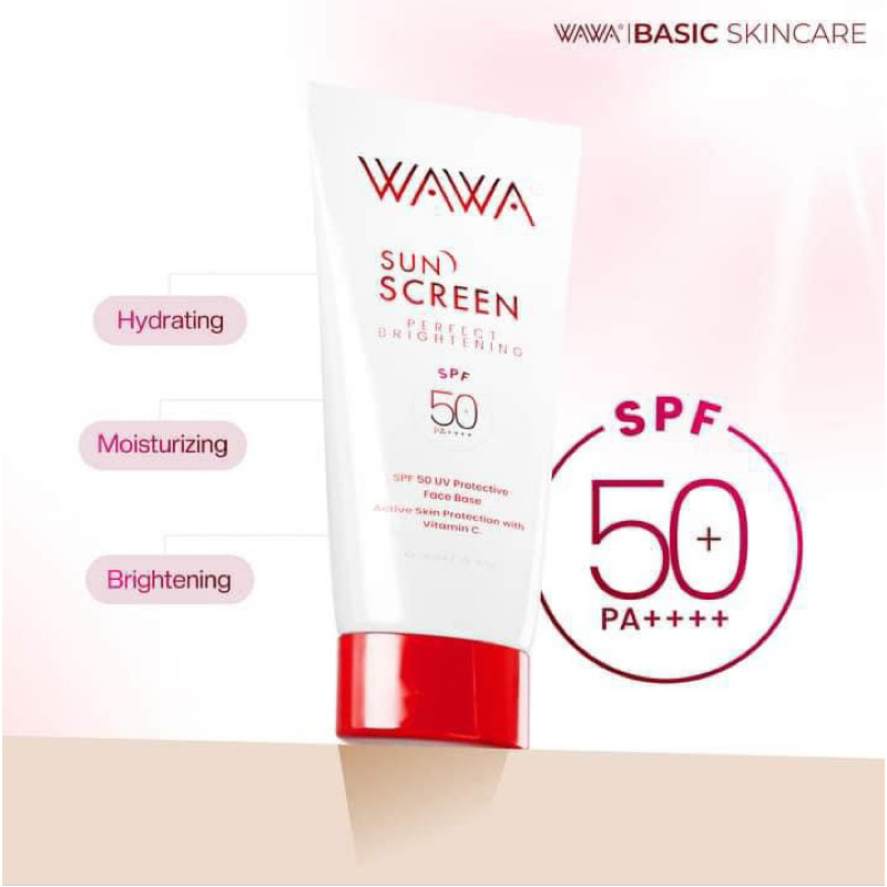 WAWA SUNSCREEN NEW PACKAGING 😍 2024 ORIGINAL HQ 100% | Shopee Malaysia