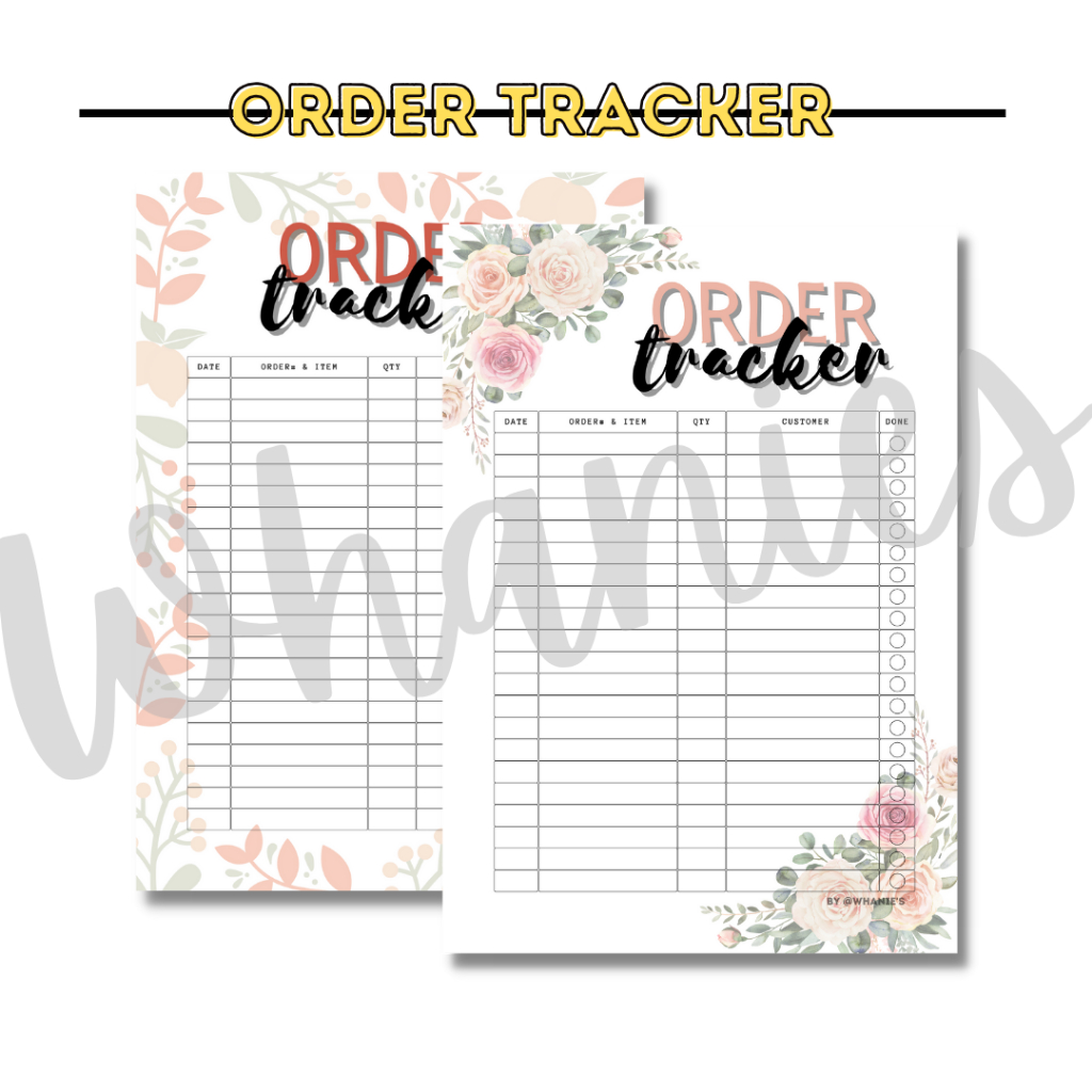 🇲🇾 READY STOCK - Order Tracker Planner l A5/A4 | Shopee Malaysia