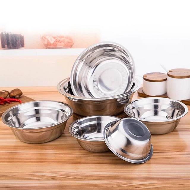Stainless Steel Bowl / Mangkuk / Mangkuk Besi / Mixing Bowl / Steam ...