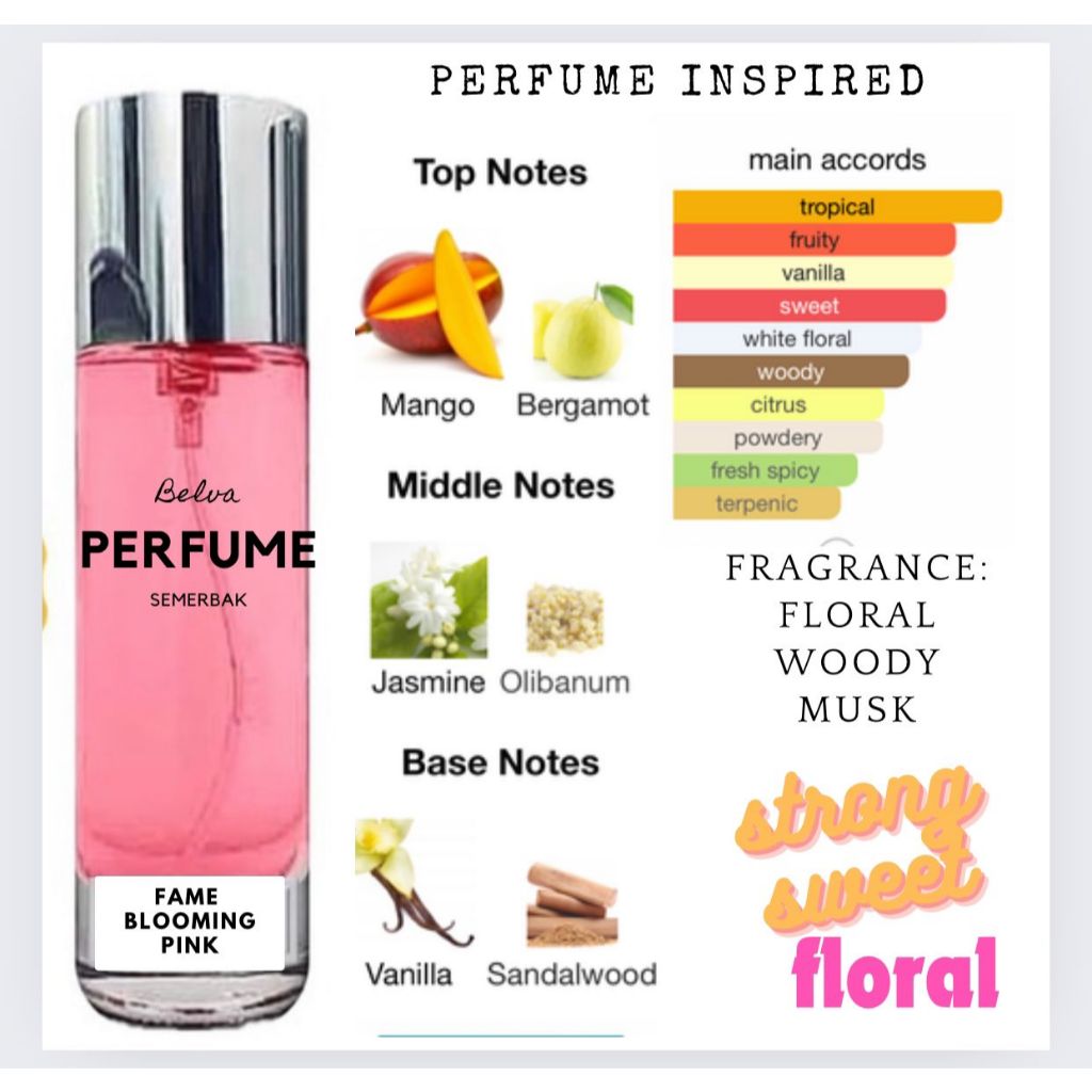 Bloom Pink Fame Pako Perfume Bandung Perempuan Original Minyak Wangi ...