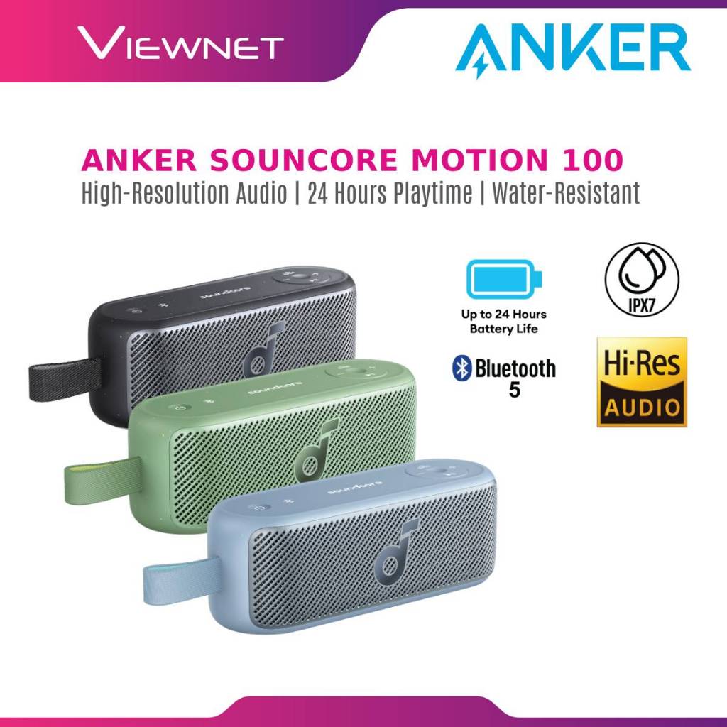 Anker Soundcore Motion 100 Portable Speaker | Shopee Malaysia