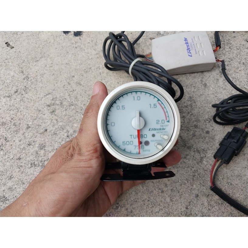 GREDDY electronic boost meter 60mm 2 bar white face turbo original ...