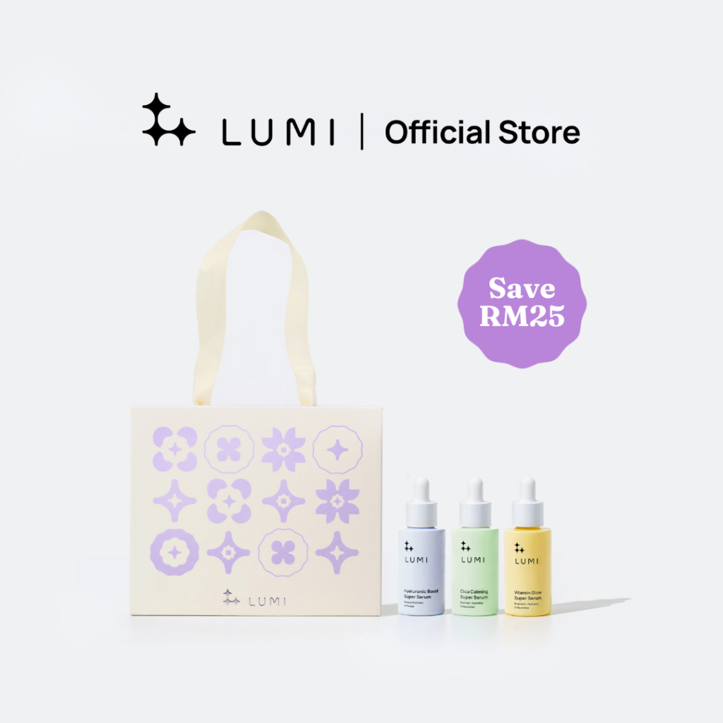 LUMI Super Serum Trio (Vitamin C + Hyaluronic + Cica) | Shopee Malaysia