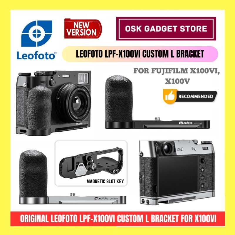 Leofoto LPF-X100VI Custom L Bracket Hand Grip For Fujifilm X100VI X100V ...