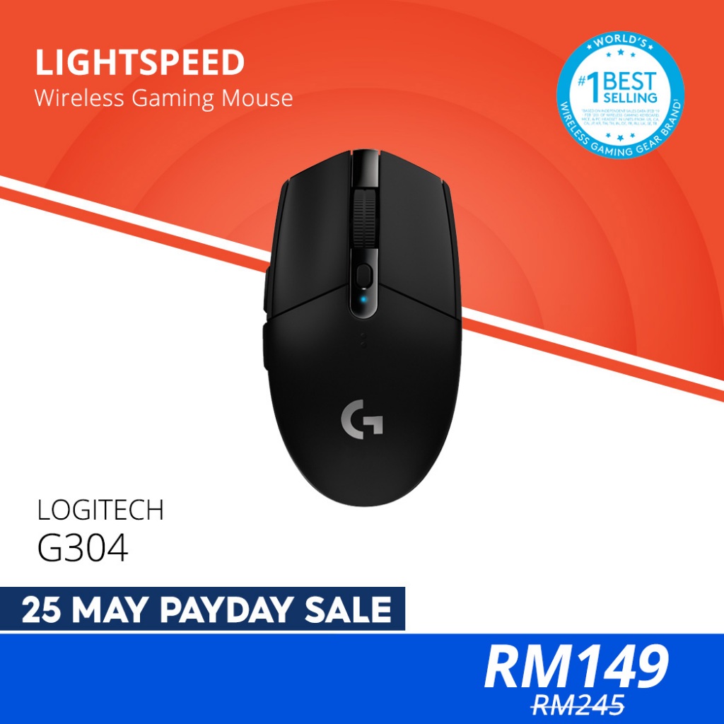 Logitech G304 Lightspeed Wireless Gaming Mouse | Shopee Malaysia