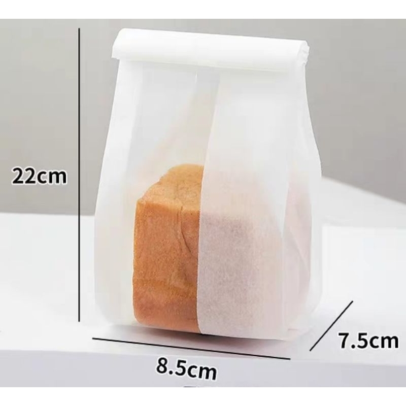Bakery Toast Loaf Bread Pastry Roti Packaging Bag Kraft Paper Cookie ...
