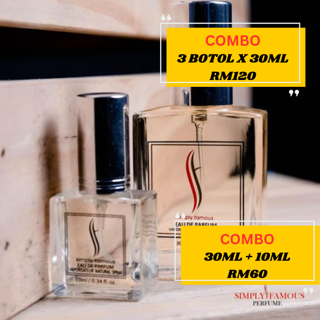 FOR HER SIMPLY FAMOUS PERFUME | FOR HER | 10ML | 30ML| MINYAK WANGI ...