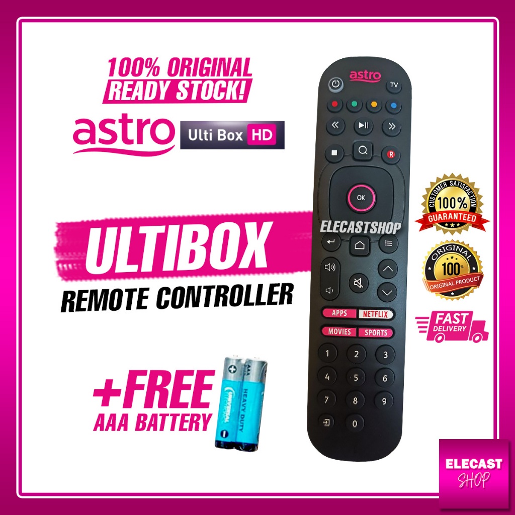 (ORIGINAL HQ) Astro Ulti Box 100% Authentic Remote Controller | Shopee ...