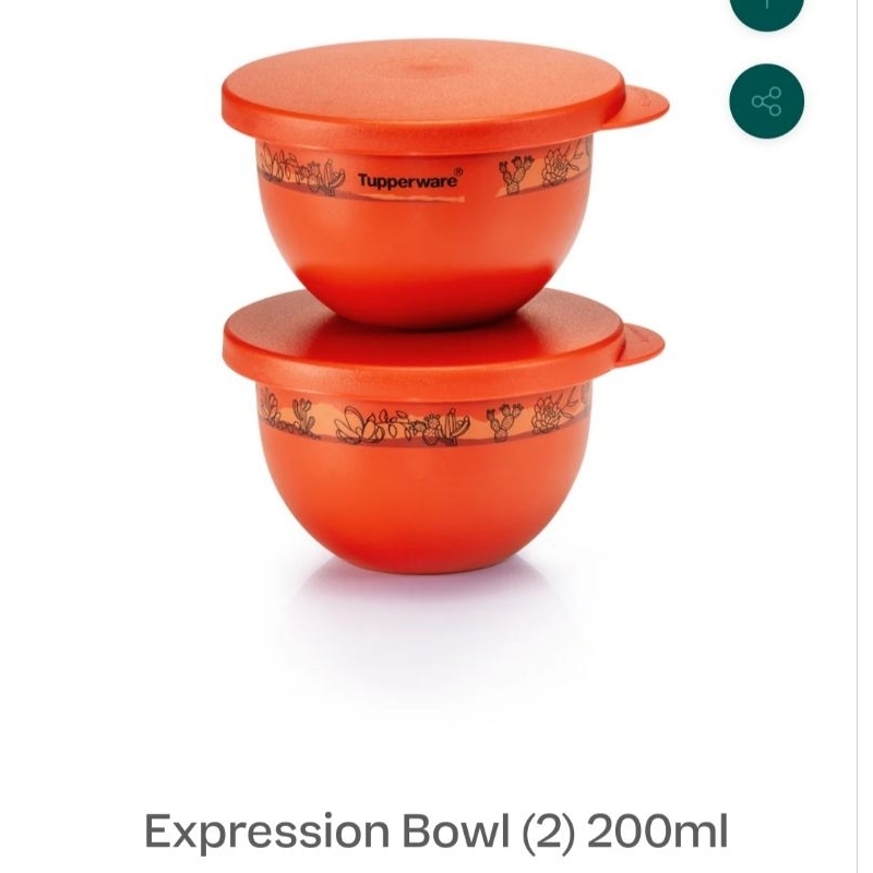 Tupperware Expression Bowl 200ml(1 or 2 Pcs) | Shopee Malaysia