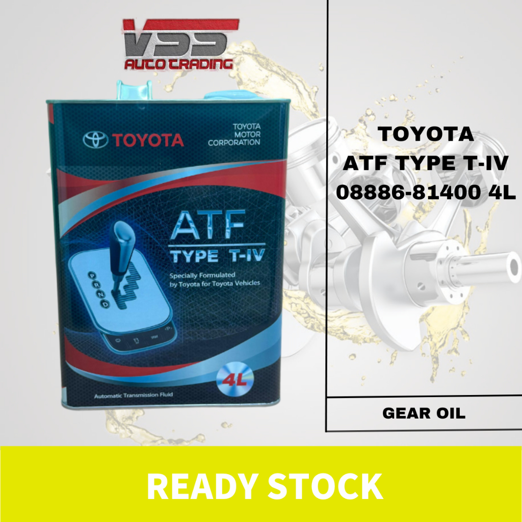 🇲🇾NEW🔥 Toyota AUTO TRANSMISSION FLUID (ATF) Type T-IV Gear Oil 4L 08886 ...
