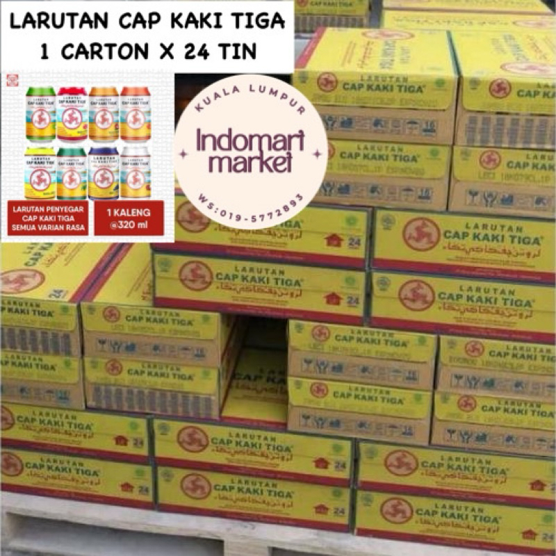 LARUTAN CAP KAKI TIGA ( 1 CARTON X 24 TIN ) | Shopee Malaysia