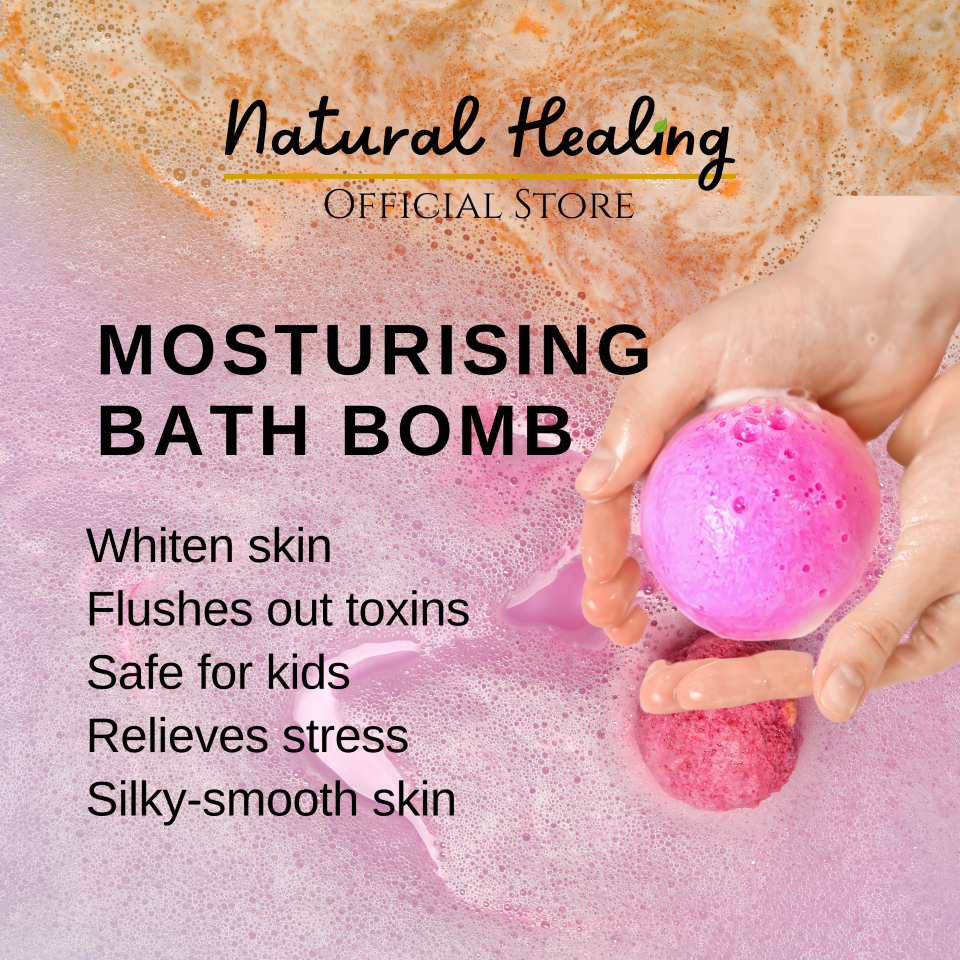 NATURAL HEALING Natural Bath Bomb Bath Boom 250g Bathbomb Bubble Bath ...
