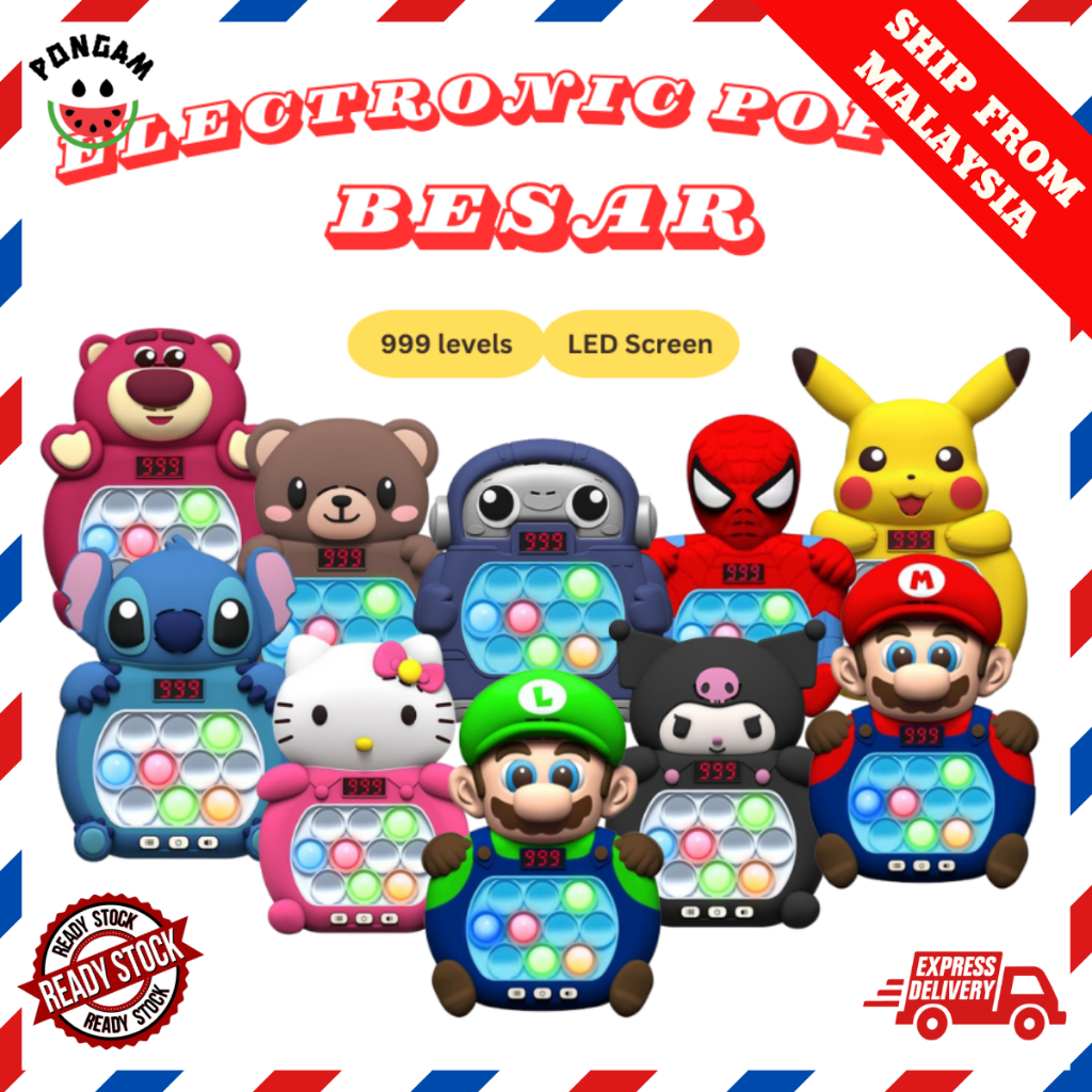 Quick Push Through Electronic Pop It Game Console Educational ...