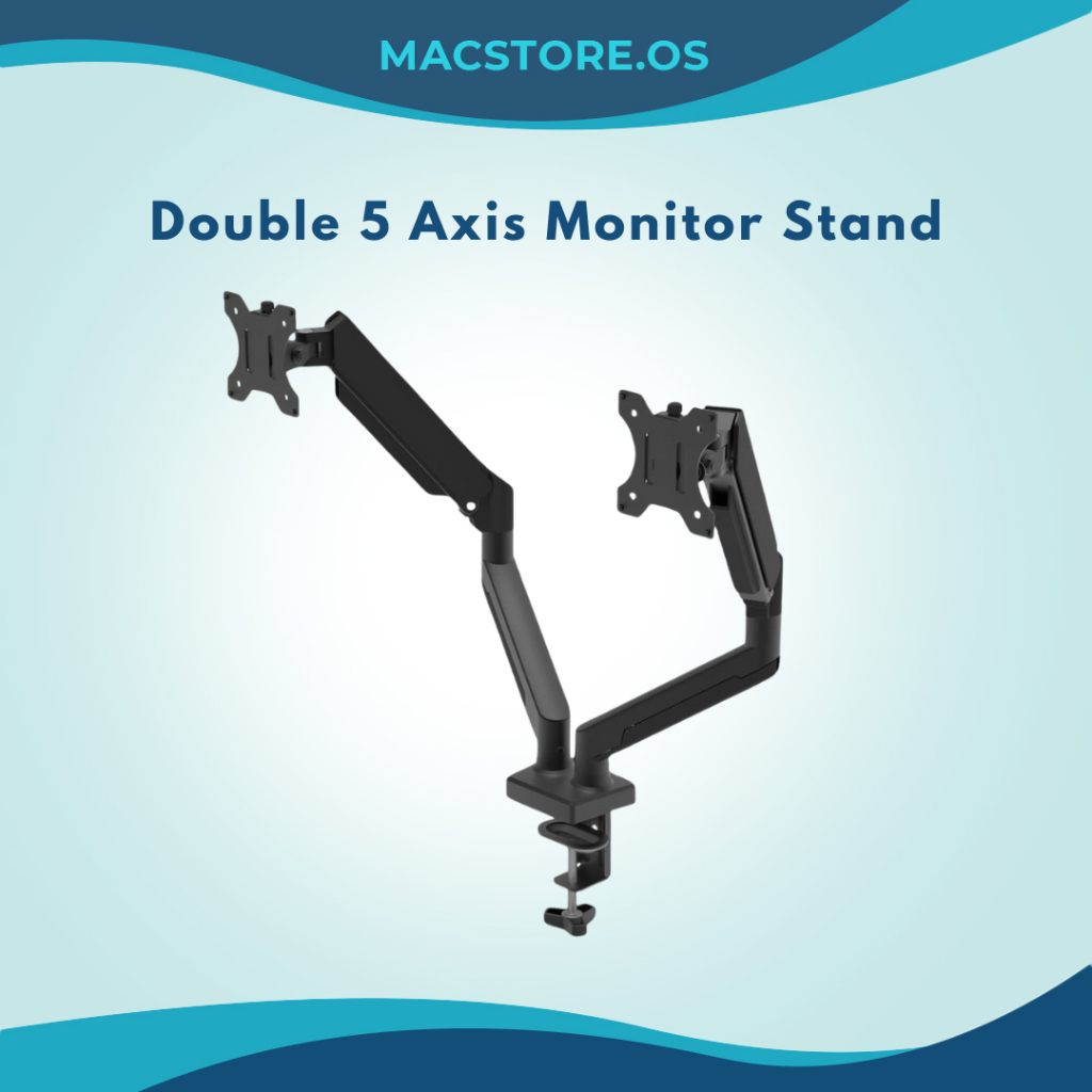 [Ready Stock] Double Arm 5-axis Monitor Stand Mount Arm 360 Degree ...