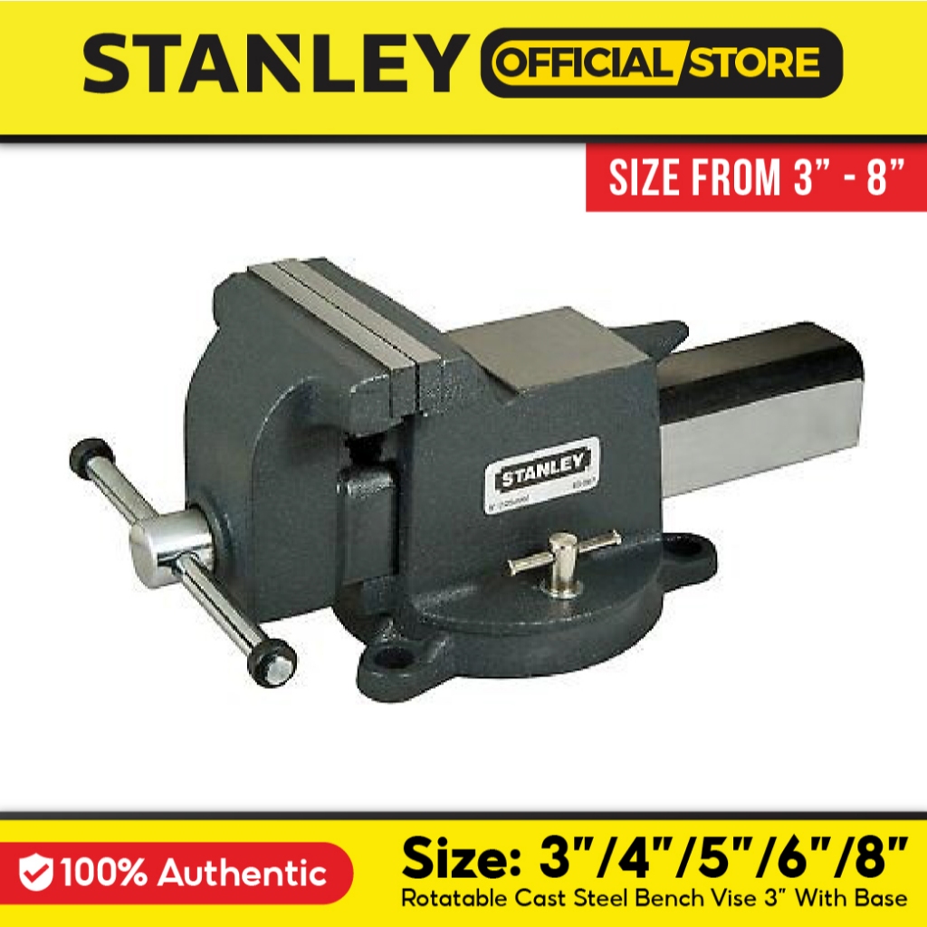 STANLEY Cast Steel Bench Vice Come With Swivel Base 81600 | 3" | 81601 ...