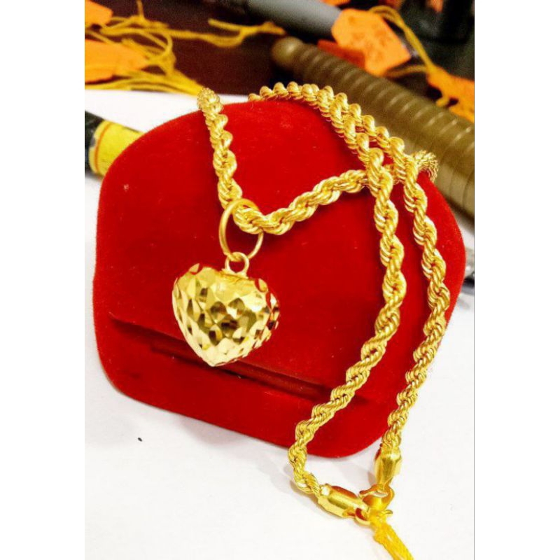 rantai leher pintal + loket emas 916 | Shopee Malaysia