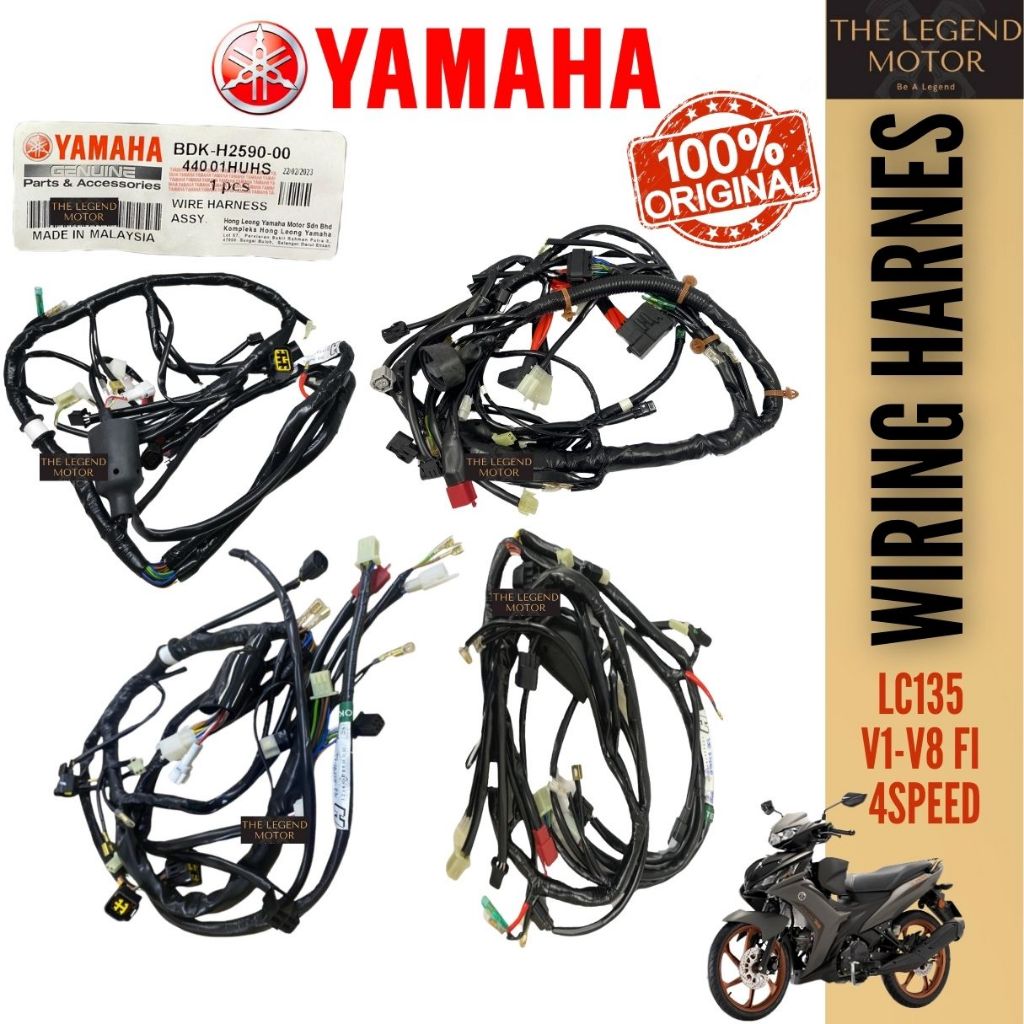 LC135 V1-V8 FI 1S8 55D LC 135 WIRING HARNESS WIRE BODY WAYAR WAYERING ...