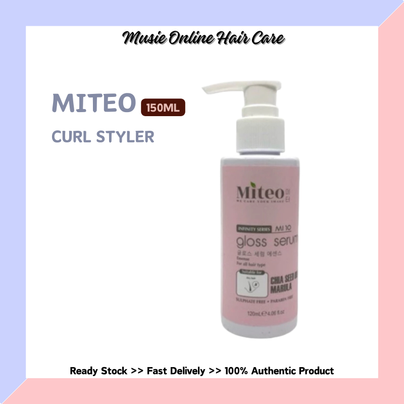 Miteo Gloss Serum 120ml (Chia Seed Oil / Marula Oil / Moisture / Minyak ...