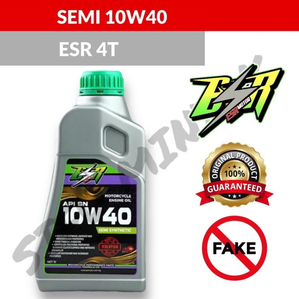 ESR 4T 10W40 SEMI ENGINE OIL MOTORCYCLE MINYAK HITAM MOTOSIKAL SEMI ...