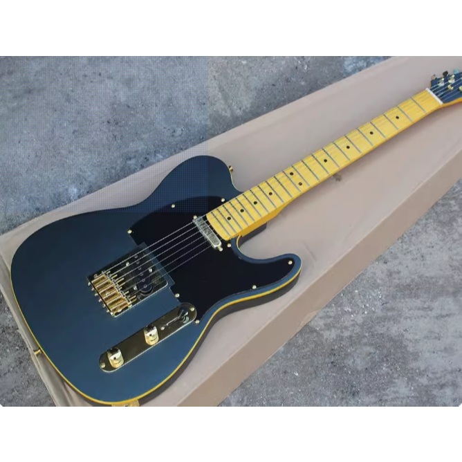 Ready Fender Telecaster 6 Strings Matte Black Electric Bass Guitar Gold ...