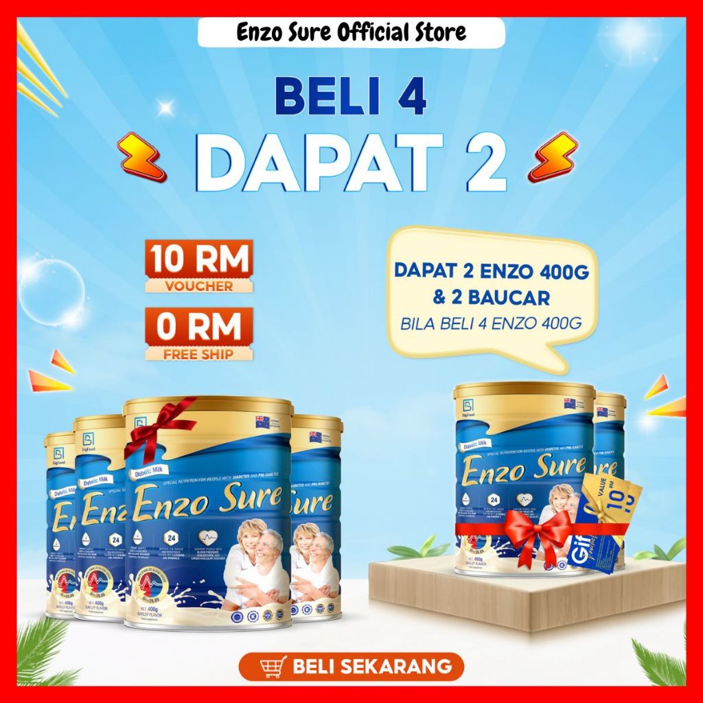 ( FREE 2 ) ENZO SURE - BELI 4 DAPAT 2 (Gerai Shahih ) | Shopee Malaysia