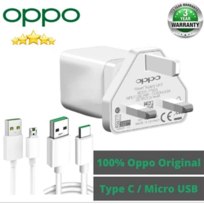 OPPO A11 A12 A12e A15 A17K A18 VOOC 5V/4A Original Quality Flash ...