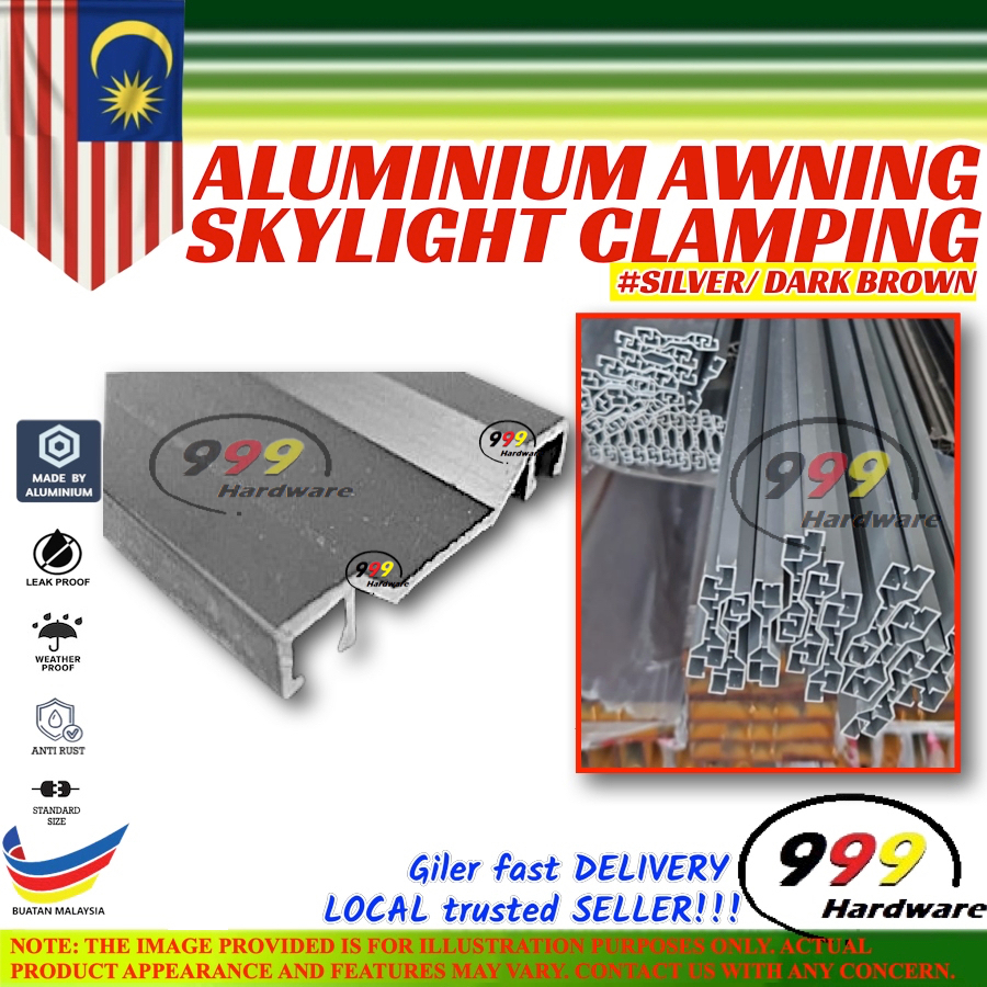 999 Aluminium Awning Roof Skylight / Aluminium Extrusion Bar / Awning ...