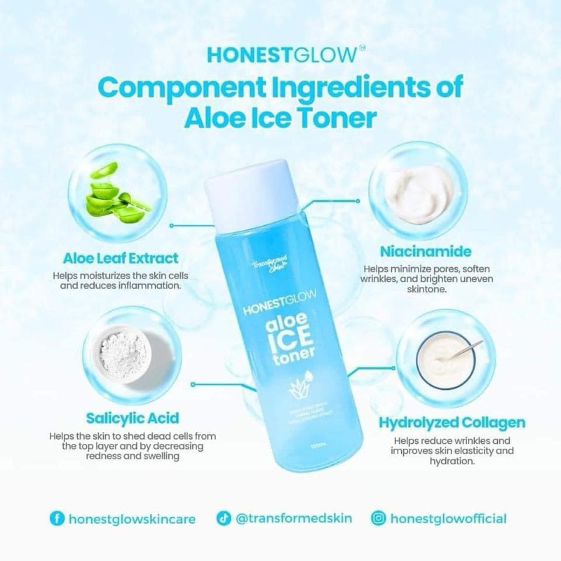 Honest glow aloe ice toner for dark spots 60ml | Shopee Malaysia