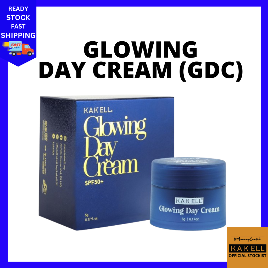 Kak Ell Glowing Day Cream SPF50 (GDC) 5gm Skincare Facial Sunscreen ...