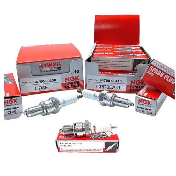 YAMAHA NGK SPARK PLUG ORIGINAL BP8ES CR8E CPR8EA-9 135LC V1-V8 Y15 Y16 FZ150 NMAX NVX RXZ ...