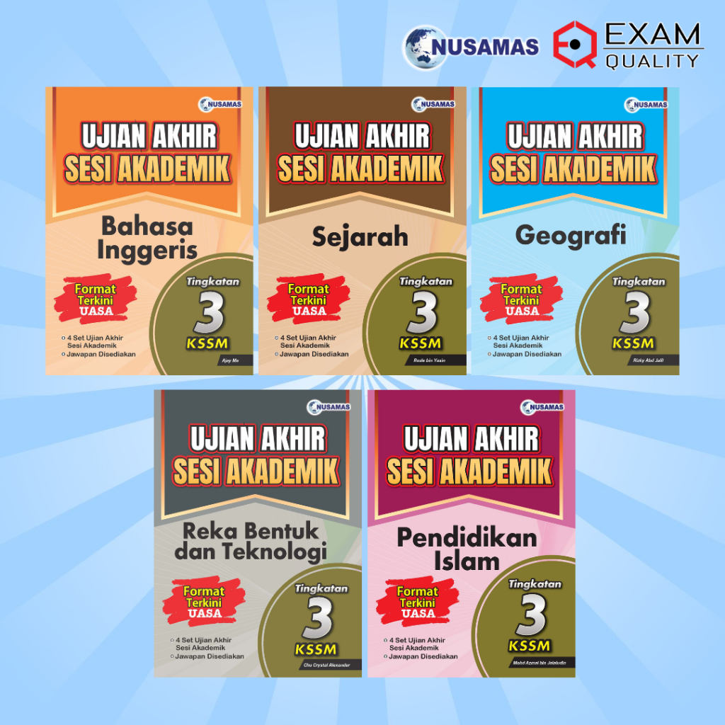 [NUSAMAS] UJIAN AKHIR SESI AKADEMIK TINGKATAN 3 2024 | Shopee Malaysia