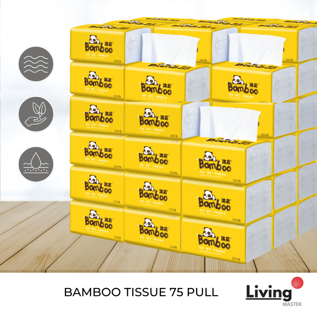 [6 / 36 PCS] Bamboo Tissue 4ply Soft Facial Tissue Paper Non ...