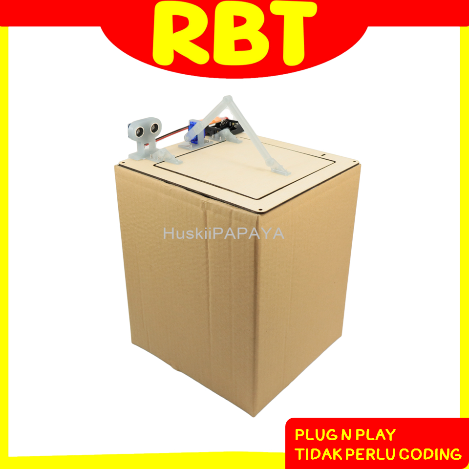 Automatic Dustbin kit for STEM and RBT project Projek RBT Tong Sampah Automatik bersensor ...